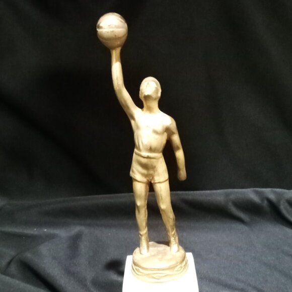 Other | Vintage 195s Metal Male Basketball Sport Trophy 9 14 Inches ...